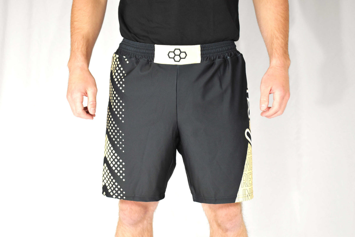 Black and Gold Wrestling Shorts – JT-GEAR
